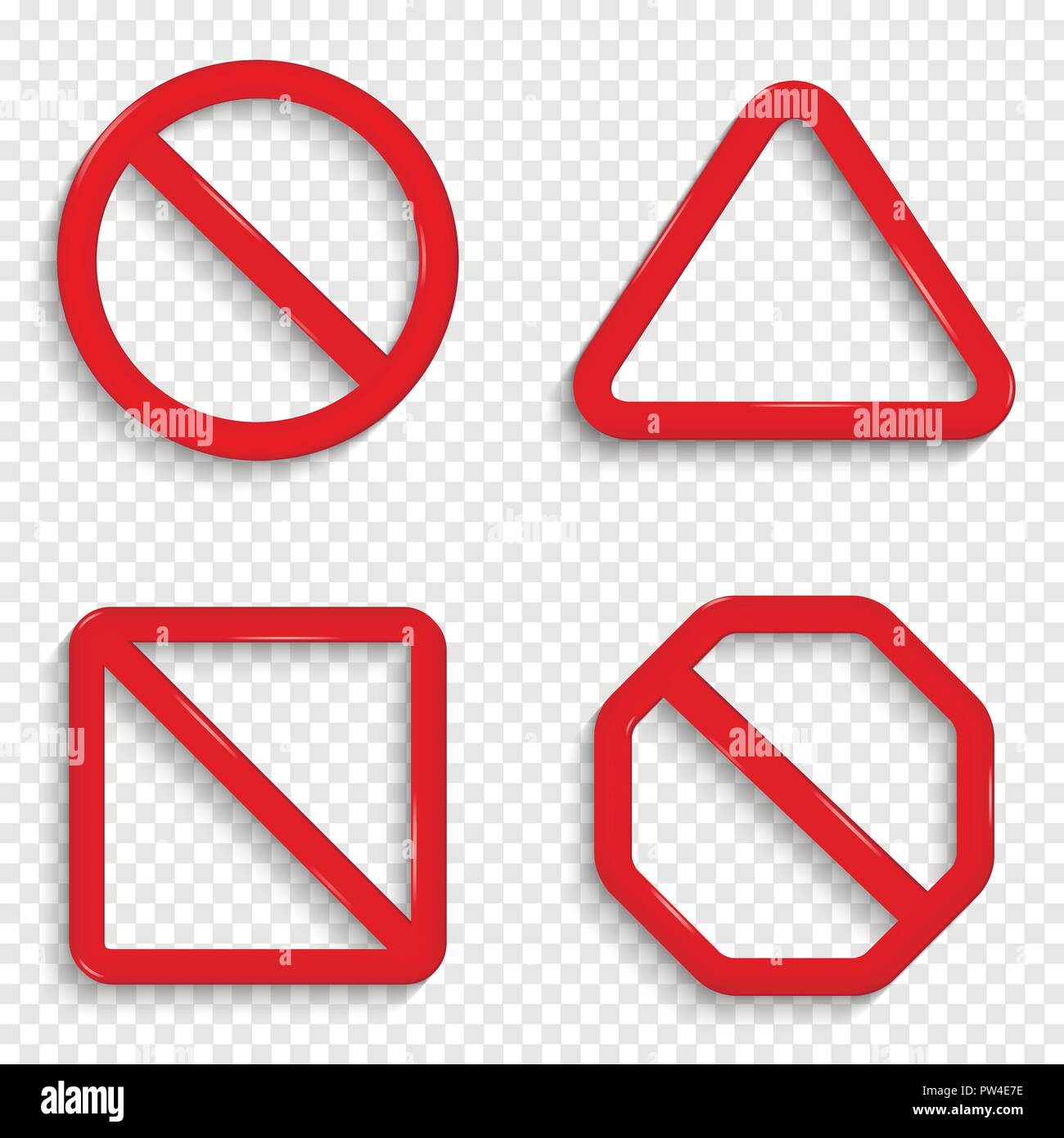 Empty warning triangle Stock Vector Images - Alamy