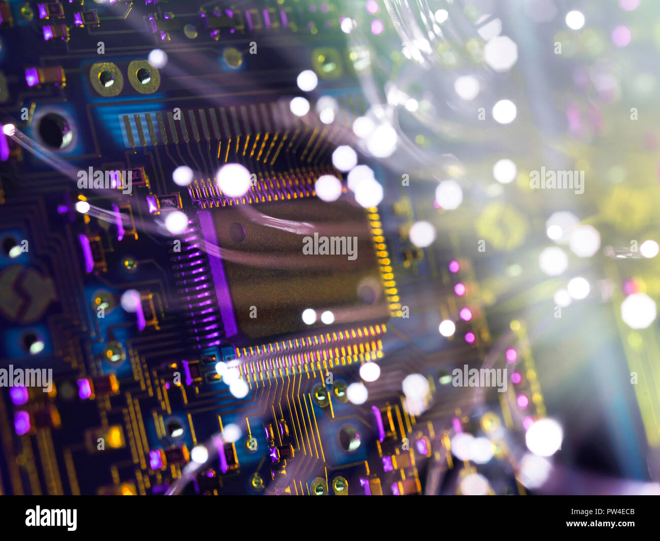 Pink circuit board hi-res stock photography and images - Alamy