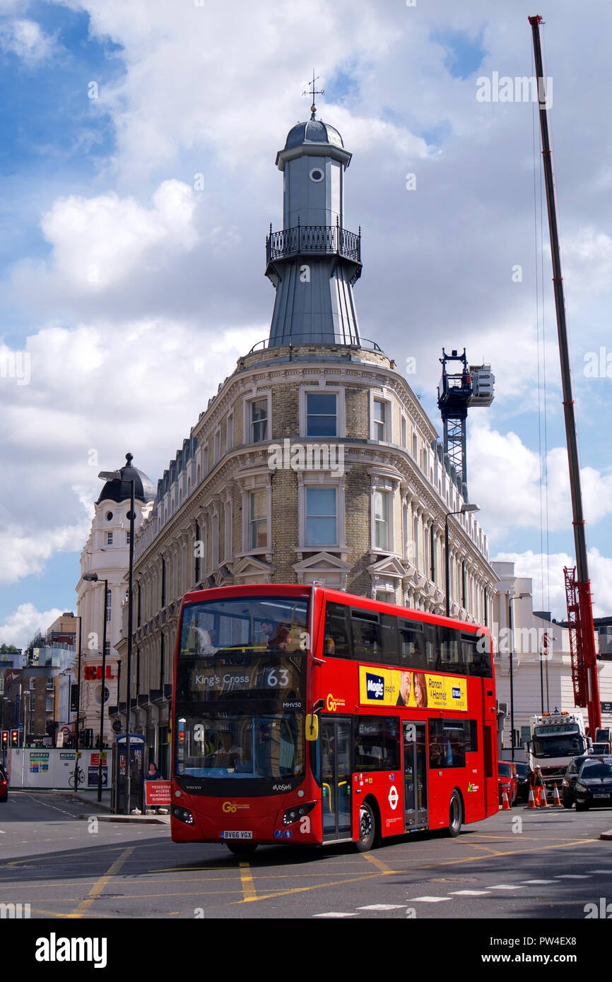 Kings cross london bus hi-res stock photography and images - Alamy