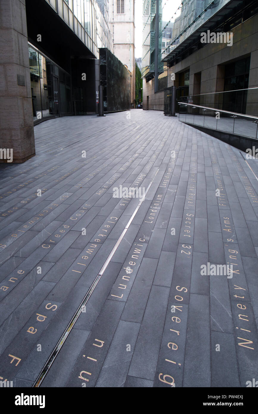 Simon Patterson's art installation of historic london place names ...