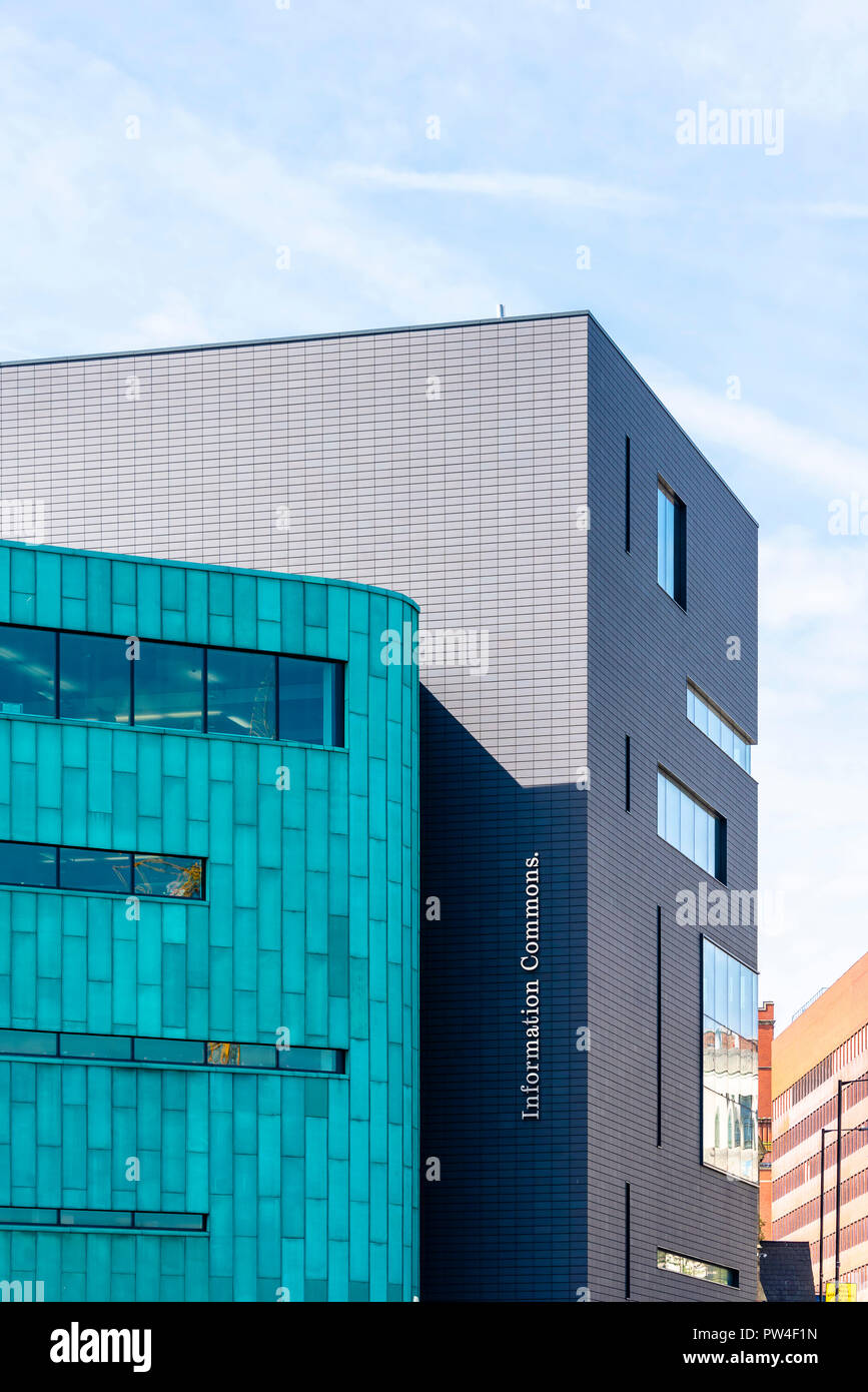 Sheffield, UK - Aug 29 2018: Information Commons building exterior ...