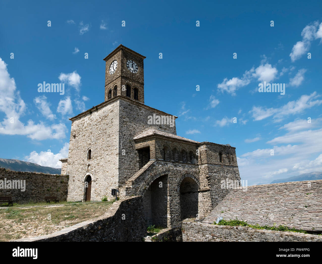 Gjirokaster Fortress, Gjirokaster, Gjirokaster County, The Republic of ...