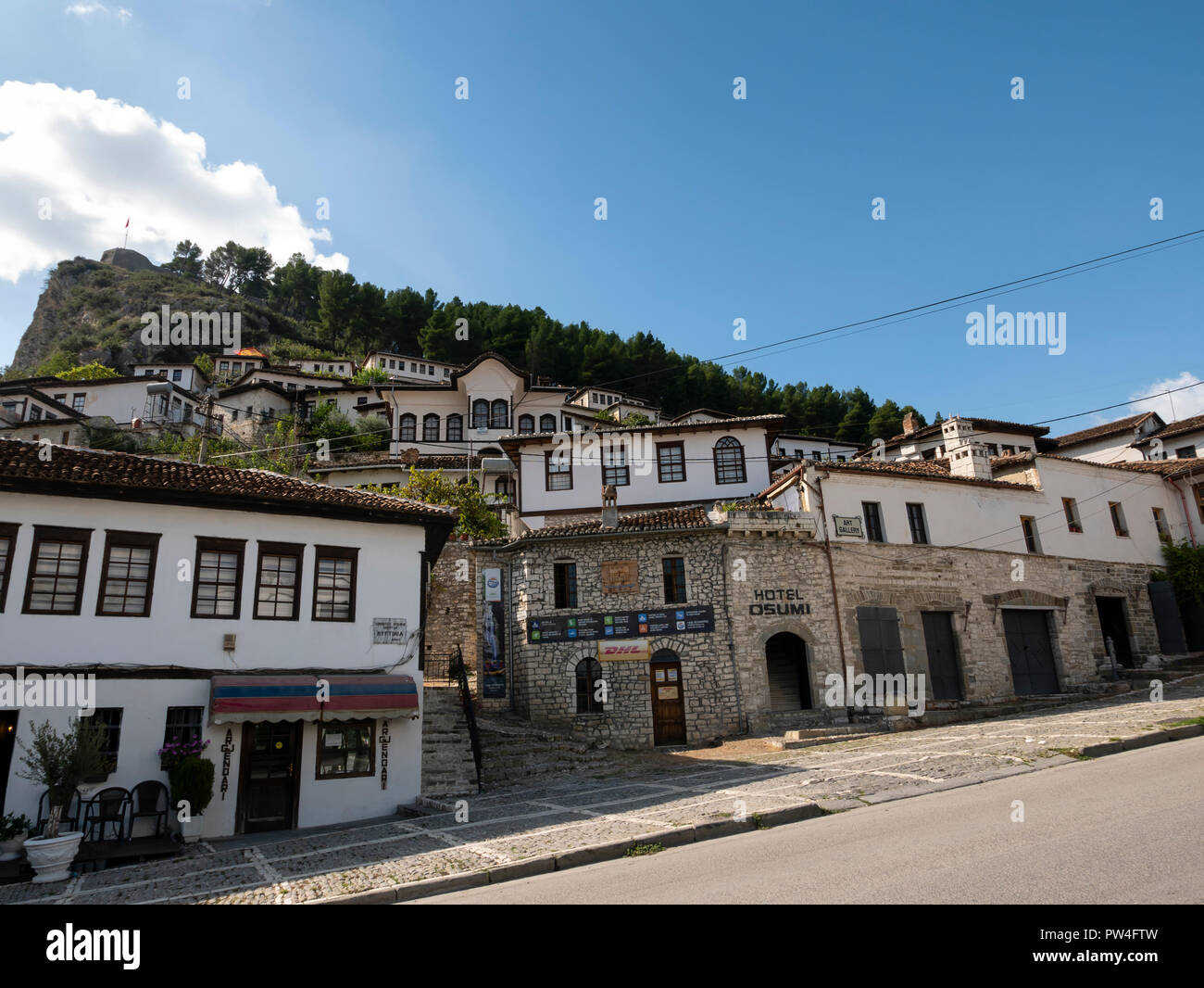 The old town, Berat, Berat County, The Republic of Albania Stock Photo ...