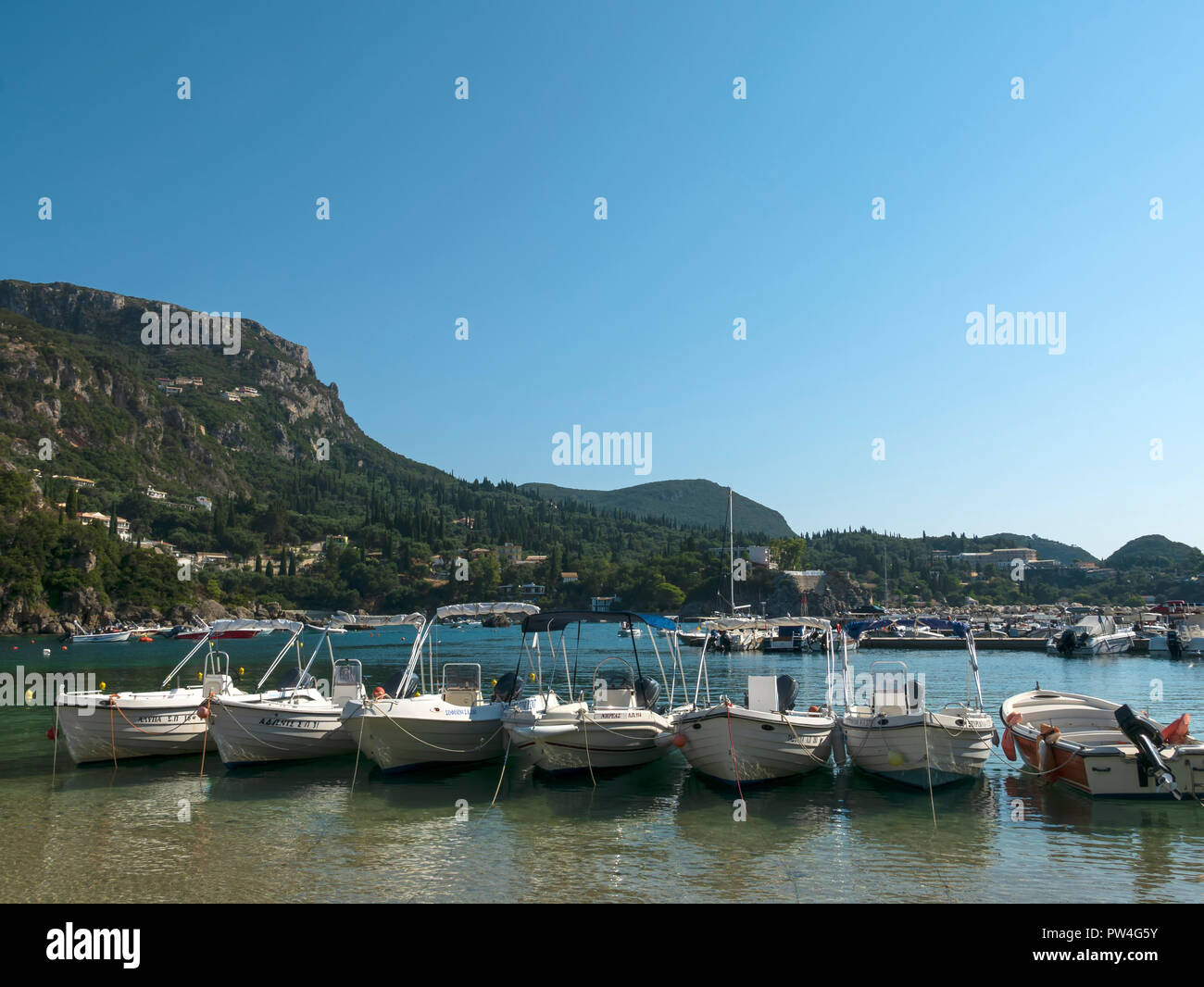 Alipa Beach, Paleokastritsa, Corfu, Ionian Islands, Greece Stock Photo ...