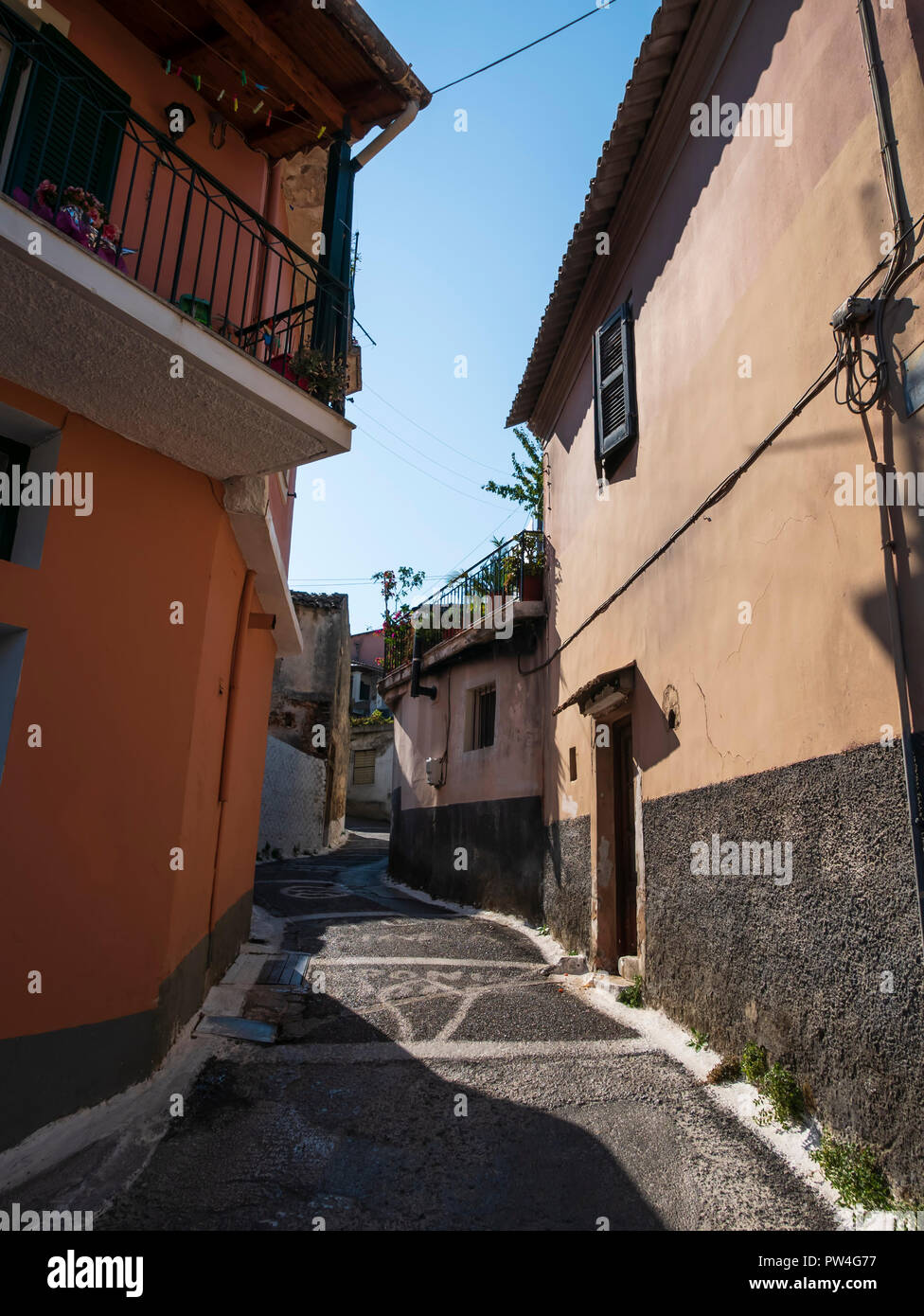 Liapades old village, Corfu, Ionian Islands, Greece Stock Photo - Alamy