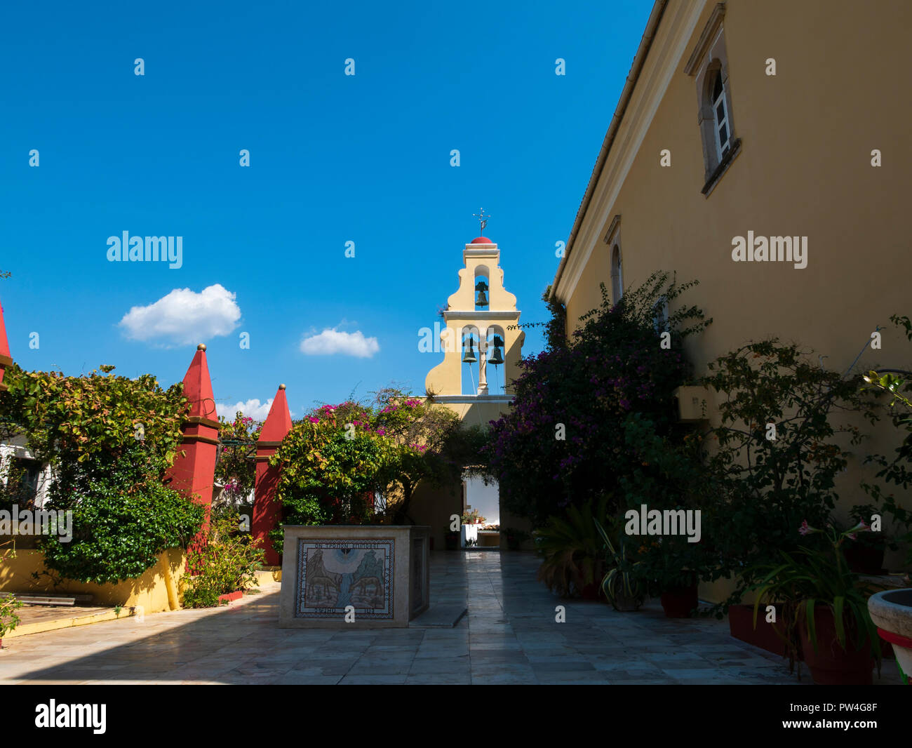 Paleokastritsa Monastery (St Mary) Paleokastritsa, Corfu, Ionian ...