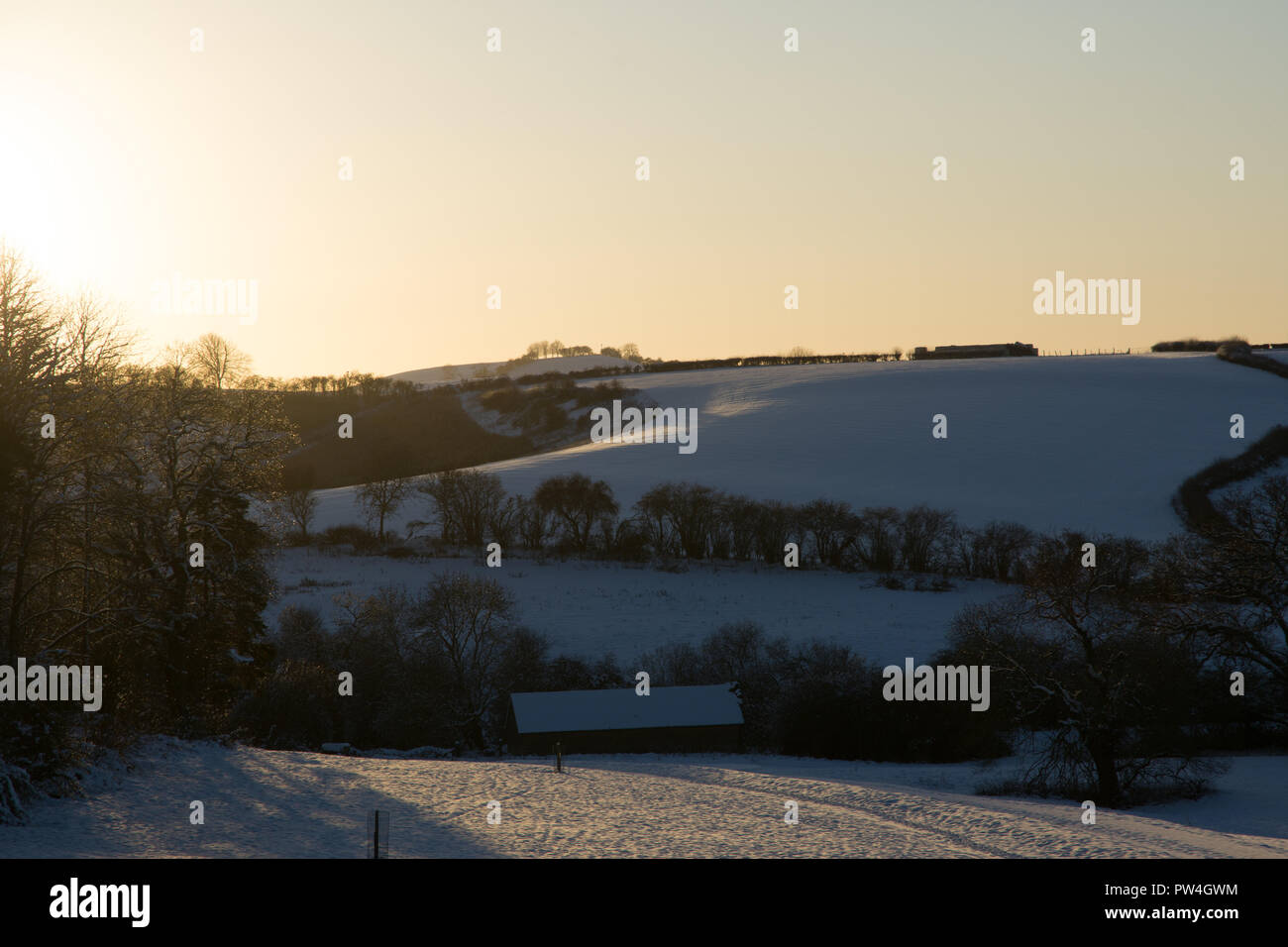 Snowy fields hi-res stock photography and images - Alamy