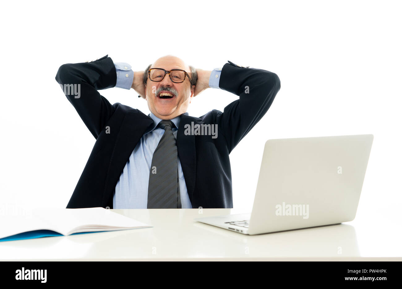 Happy satisfaction hi-res stock photography and images - Alamy
