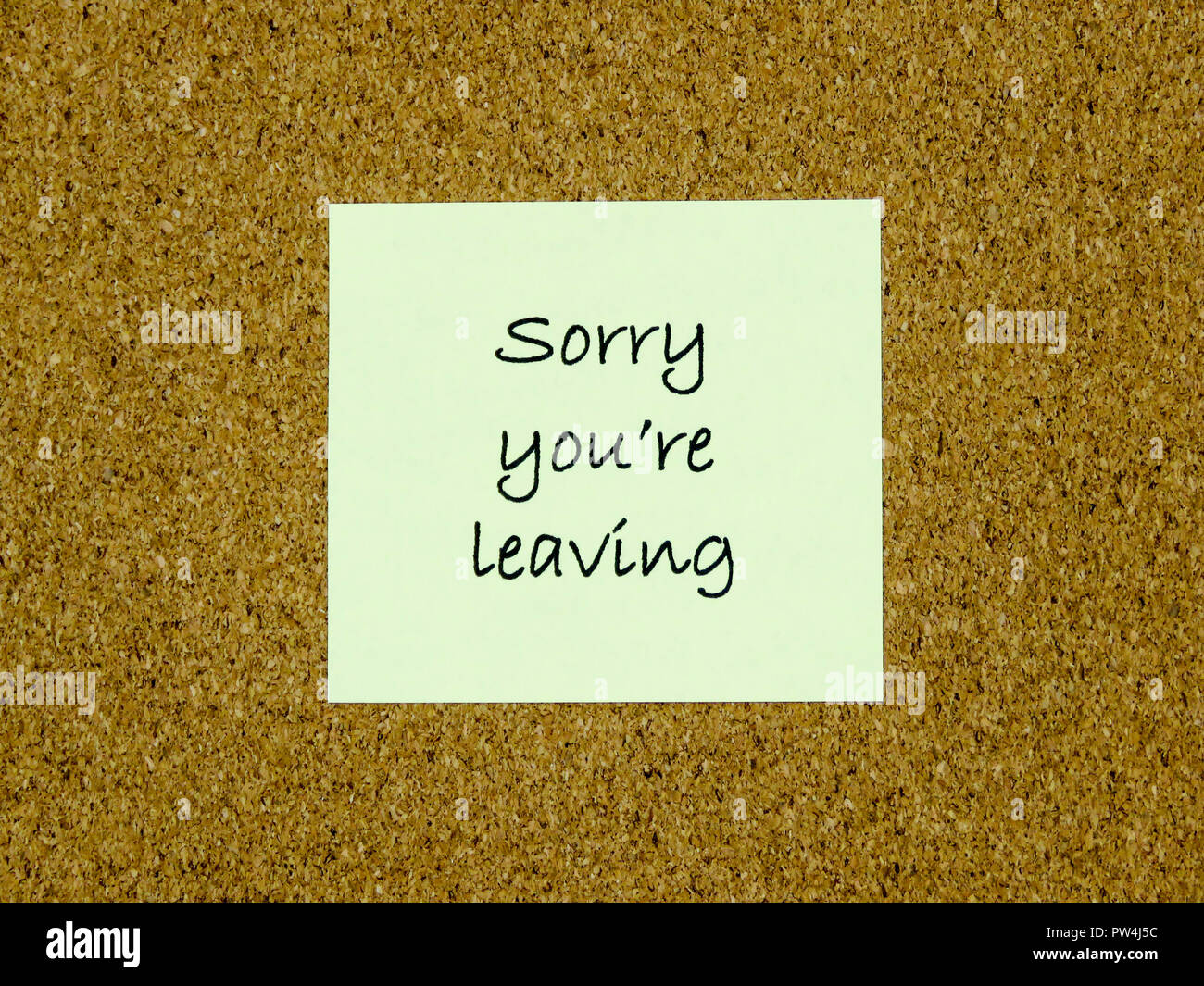 Sorry youre leaving hi-res stock photography and images - Alamy