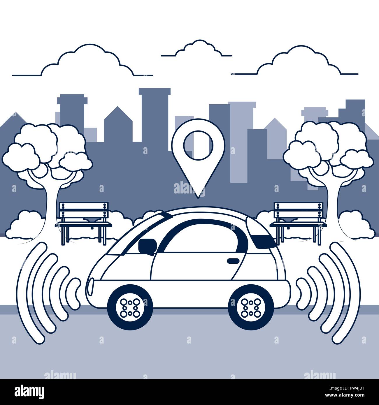 GPS tracking technology Stock Vector Image & Art - Alamy