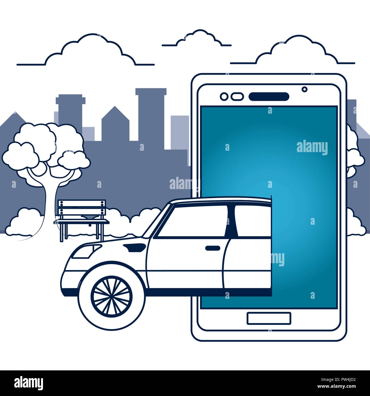 GPS tracking technology Stock Vector Image & Art - Alamy