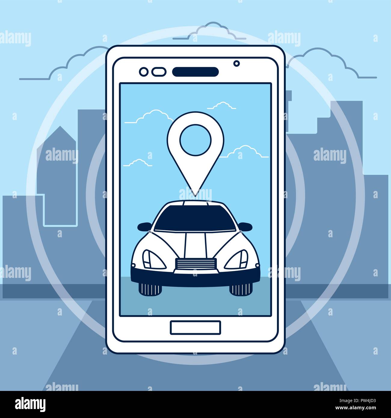 GPS tracking technology Stock Vector Image & Art - Alamy