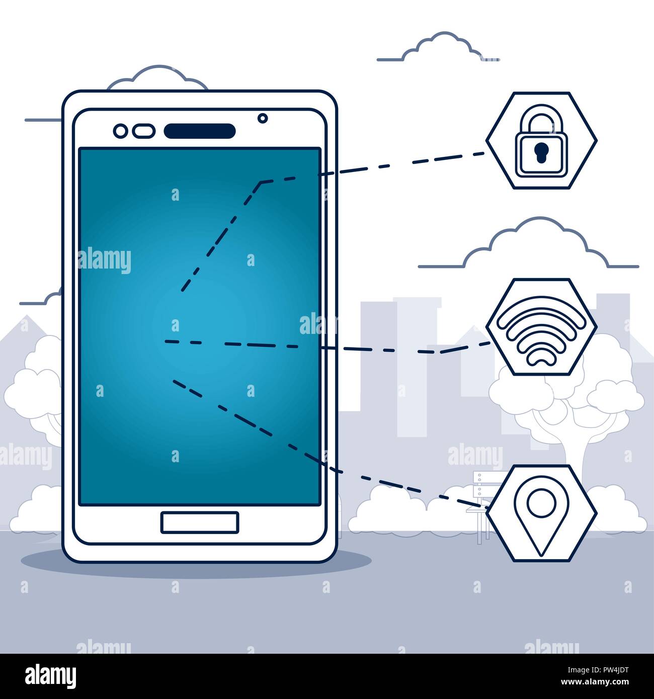 GPS tracking technology Stock Vector Image & Art - Alamy