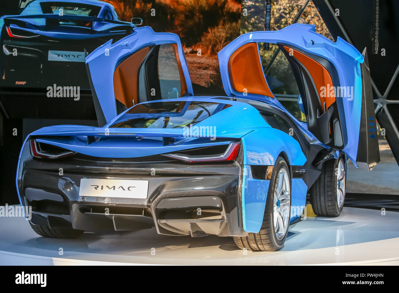 Zagreb, Croatia - 28 September, 2018 : Presentation of Rimac new ...