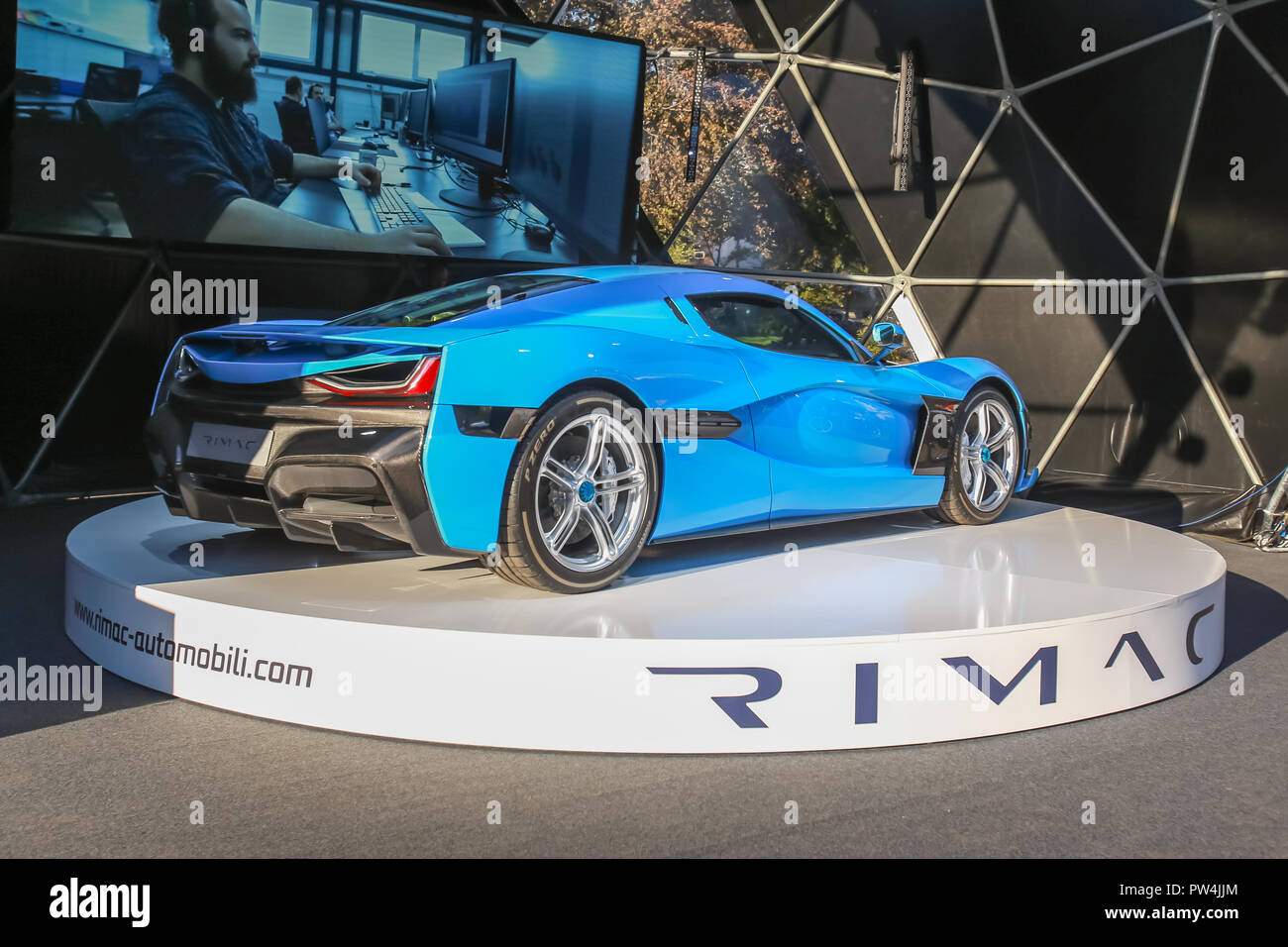 Zagreb, Croatia - 28 September, 2018 : Presentation of Rimac new ...