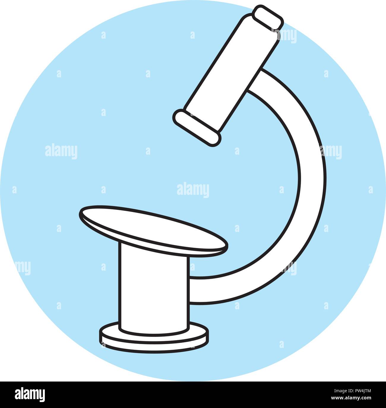 Microscope scientific tool Stock Vector Image & Art - Alamy