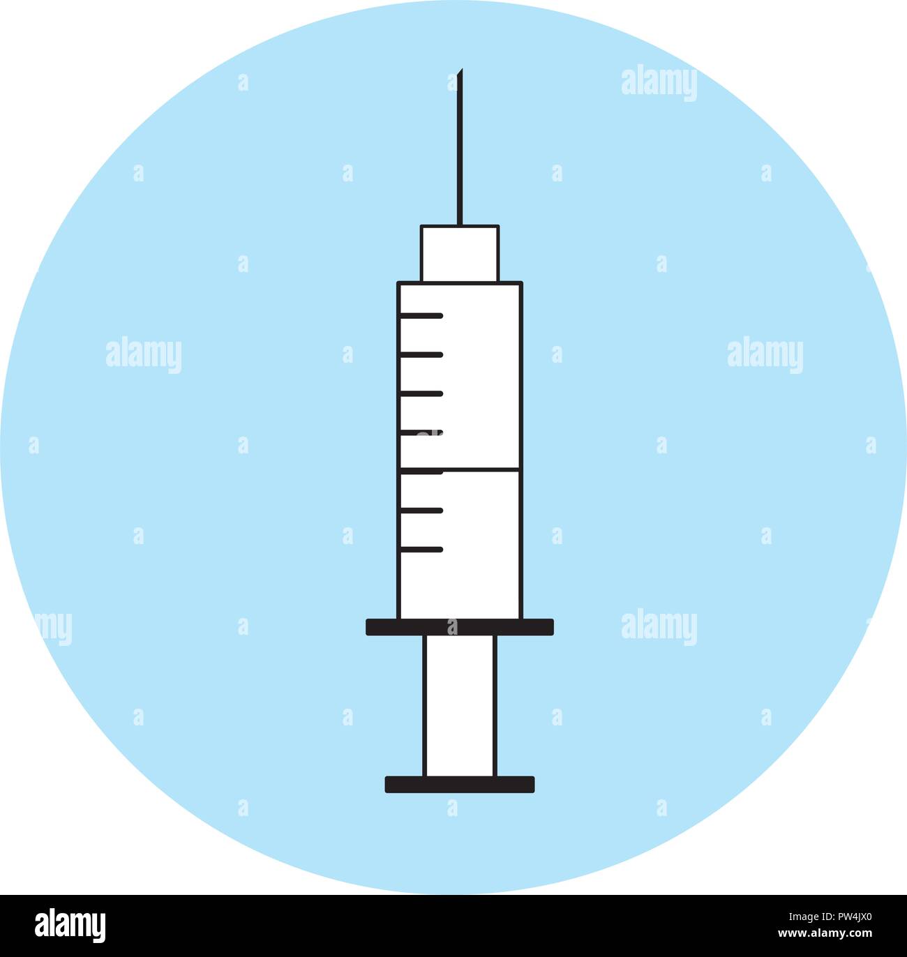 Medical needle symbol Stock Vector Image & Art - Alamy