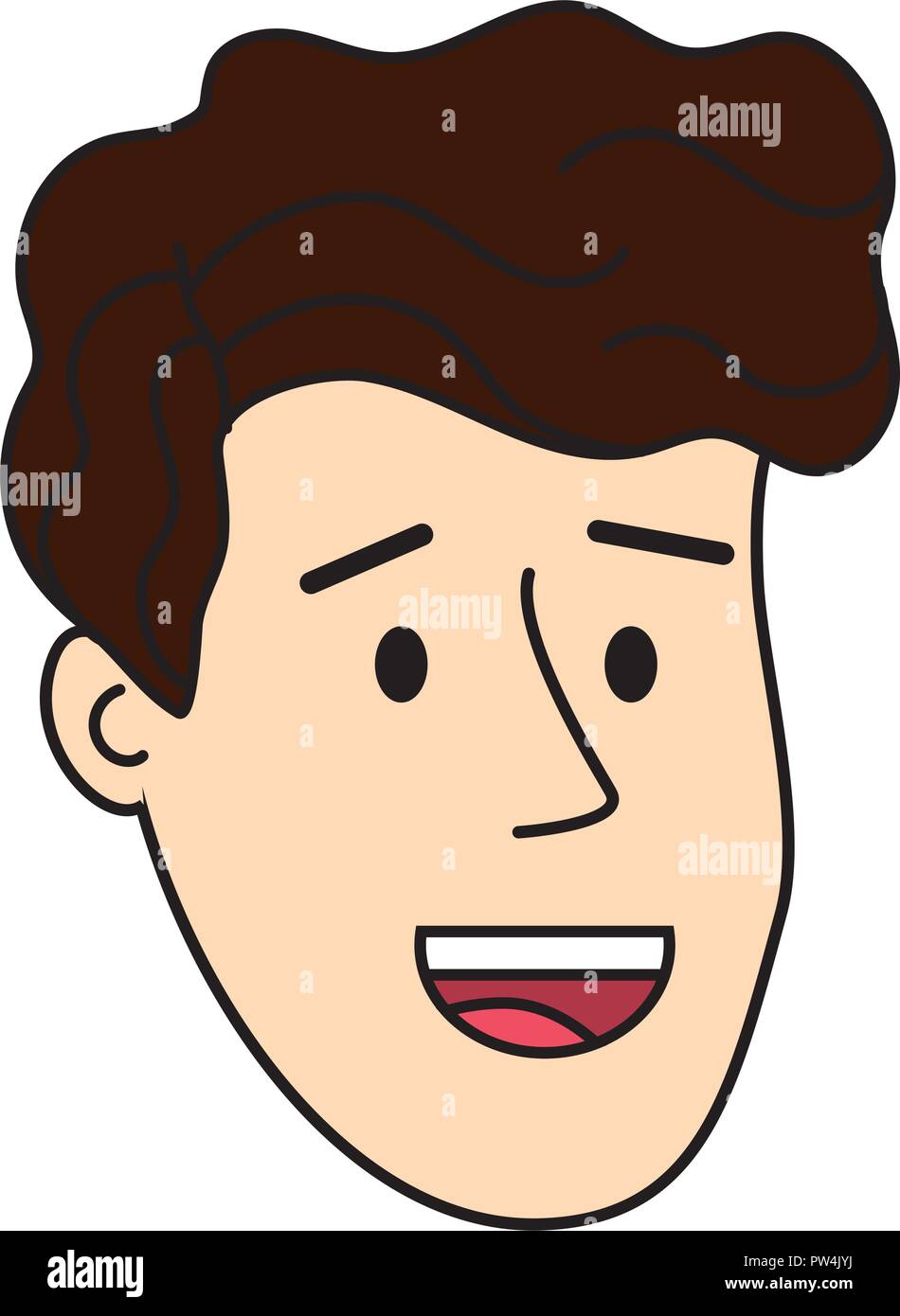 Young anonymous male Stock Vector Images - Alamy