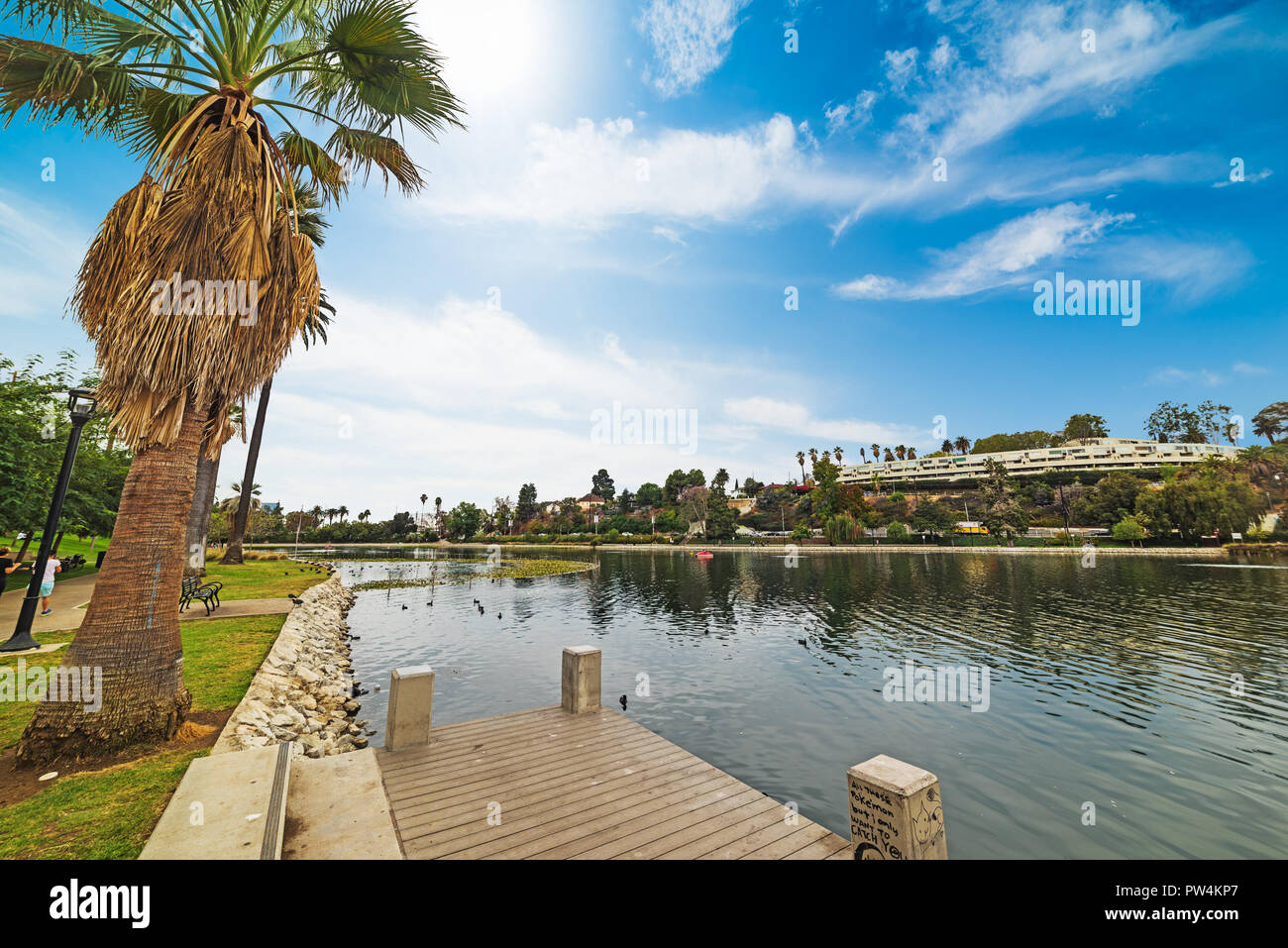 Echo park in Los Angeles, California Stock Photo - Alamy