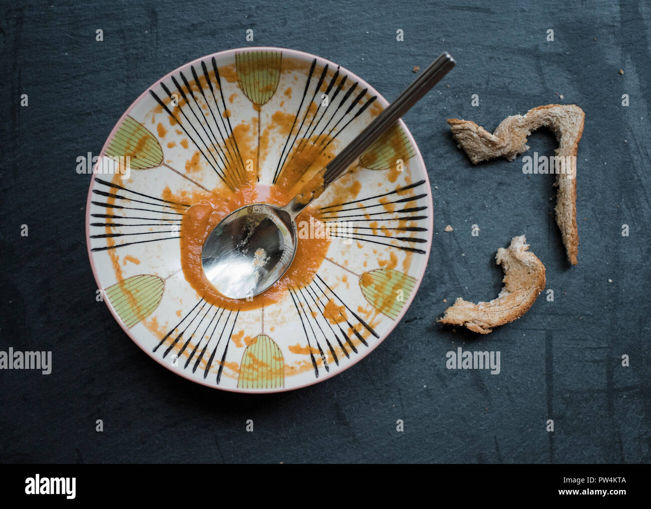 Food leftovers plate hi-res stock photography and images - Alamy