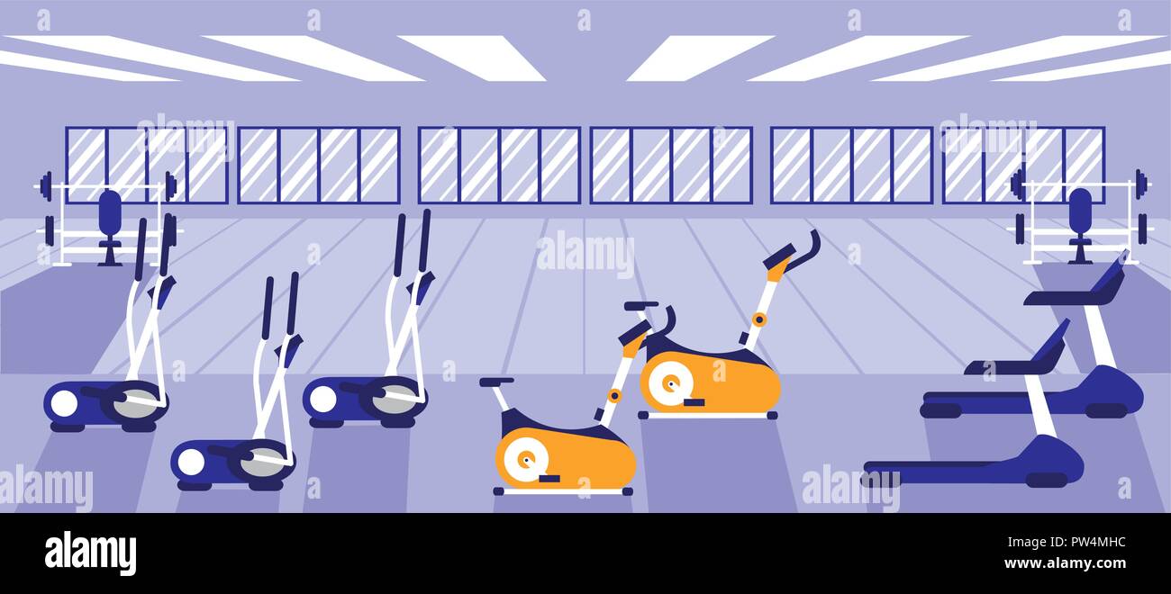 sport gym scene isolated icon vector illustration design Stock Vector ...