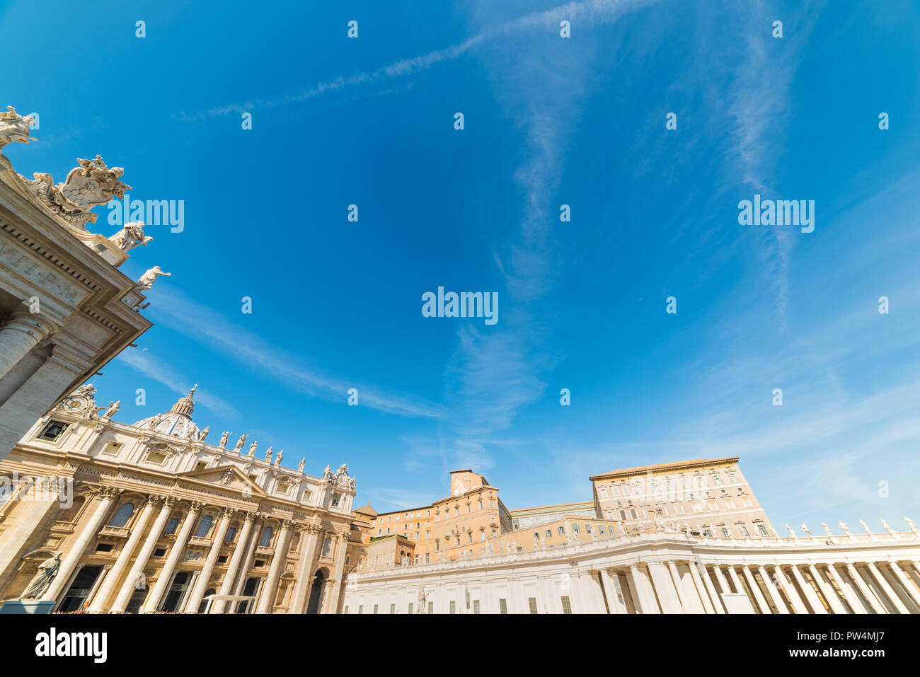 Saint Peter's square in Vatican City Stock Photo - Alamy