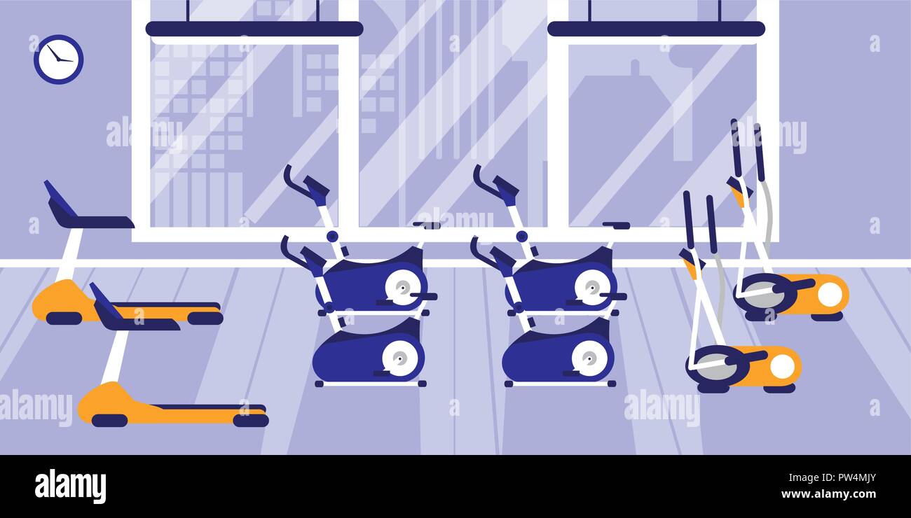 sport gym scene isolated icon vector illustration design Stock Vector ...