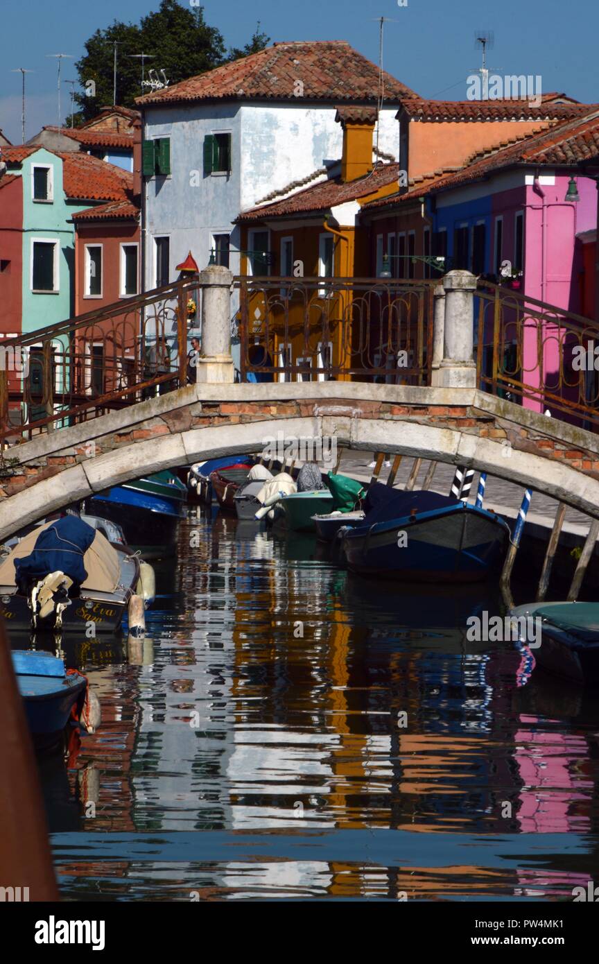 Colourful houses in Burano island Stock Photo - Alamy