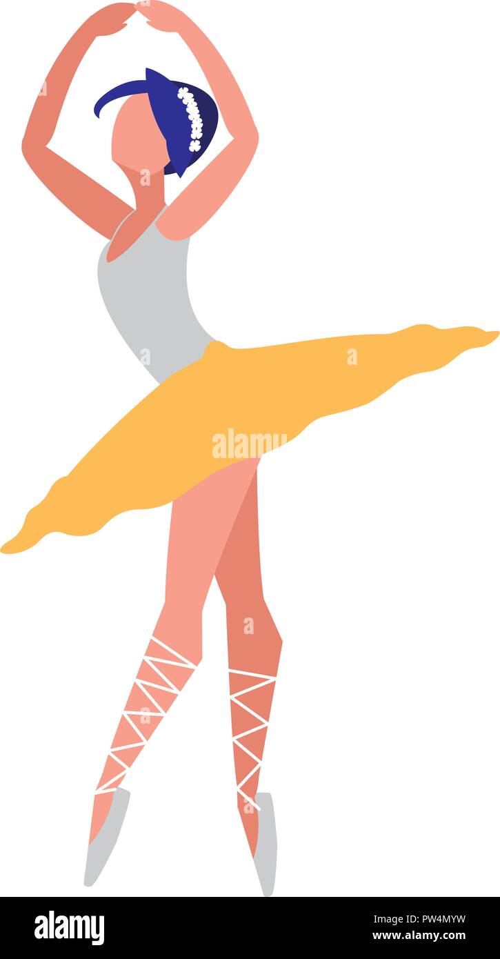 avatar ballet dancer icon over white background, colorful design ...