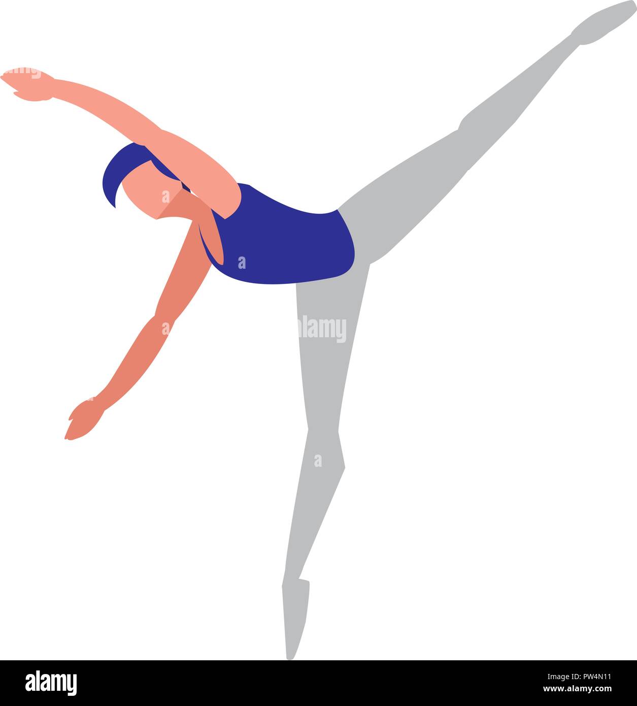 avatar ballet dancer icon over white background, colorful design ...