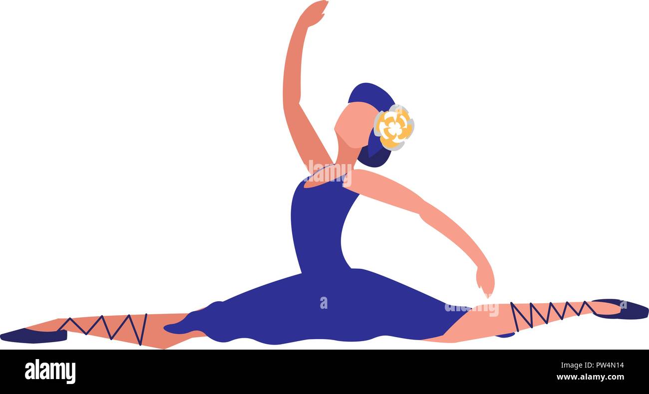 avatar ballet dancer icon over white background, colorful design ...