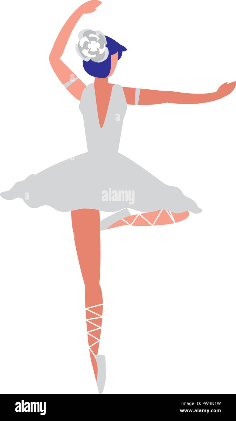 avatar ballet dancer icon over white background, colorful design ...