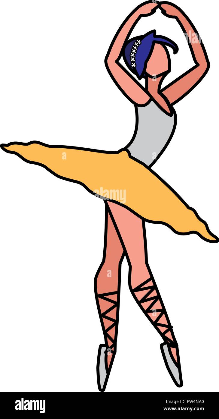 avatar ballet dancer icon over white background, colorful design ...