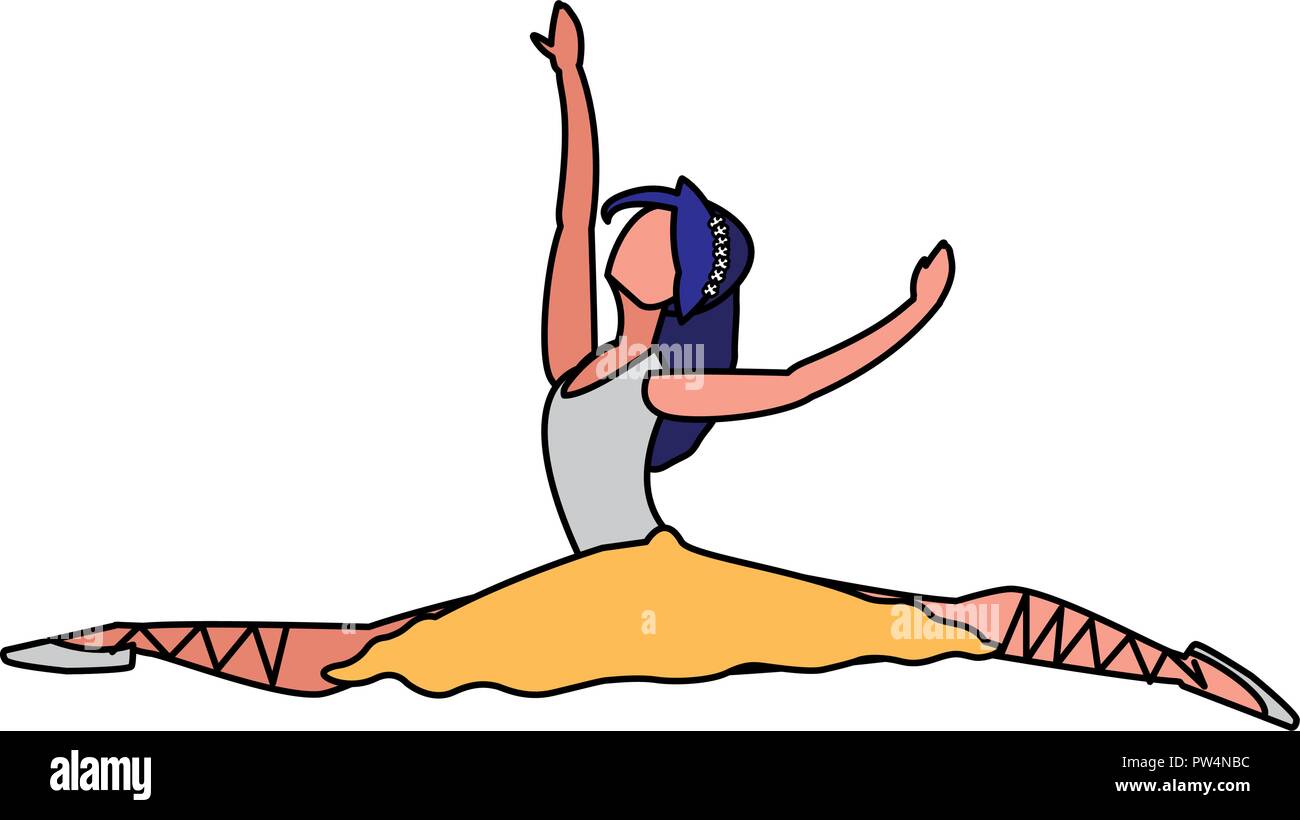 avatar ballet dancer icon over white background, colorful design ...