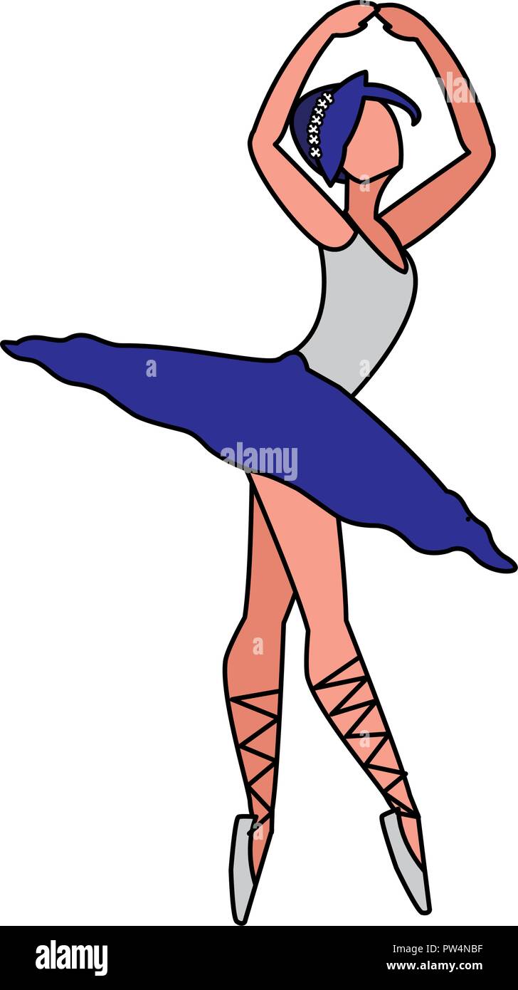 avatar ballet dancer icon over white background, colorful design ...