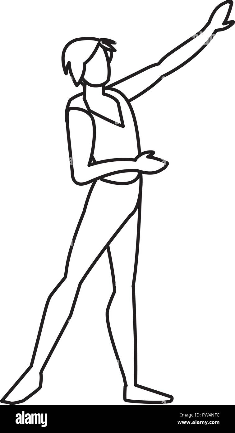 Drawing Of A Male Ballerina