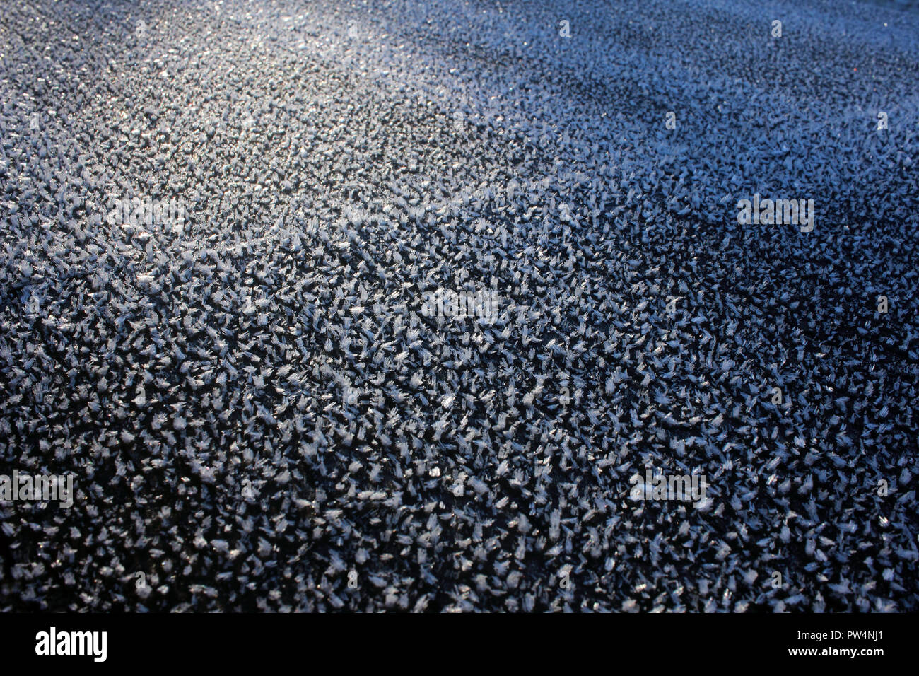 Winter times. frozen surfaces with ice and frost Stock Photo - Alamy