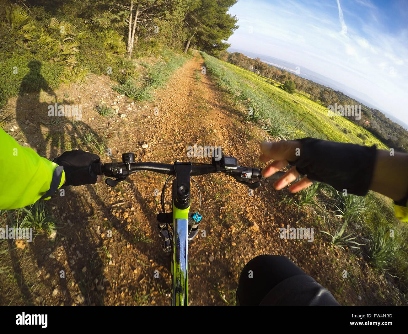 Downhill bicycle speed slope hi-res stock photography and images - Alamy