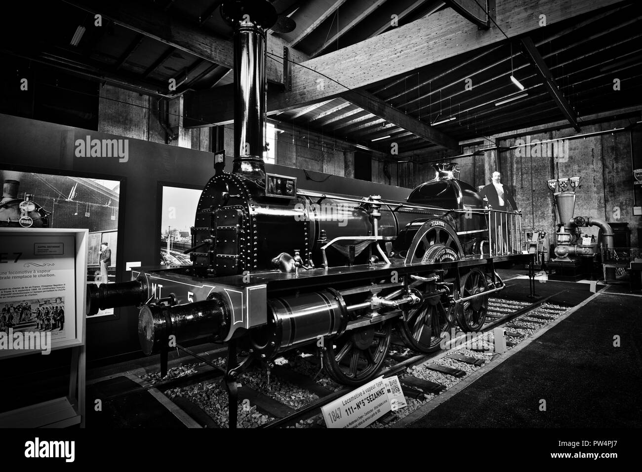 History Old Train Railway Museum Mulhouse France Stock Photo - Alamy