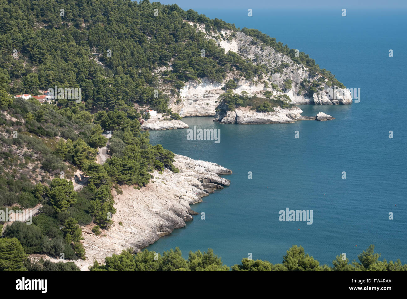 Dramatic rock formation, Arch of San Felice on the Gargano Promontory ...