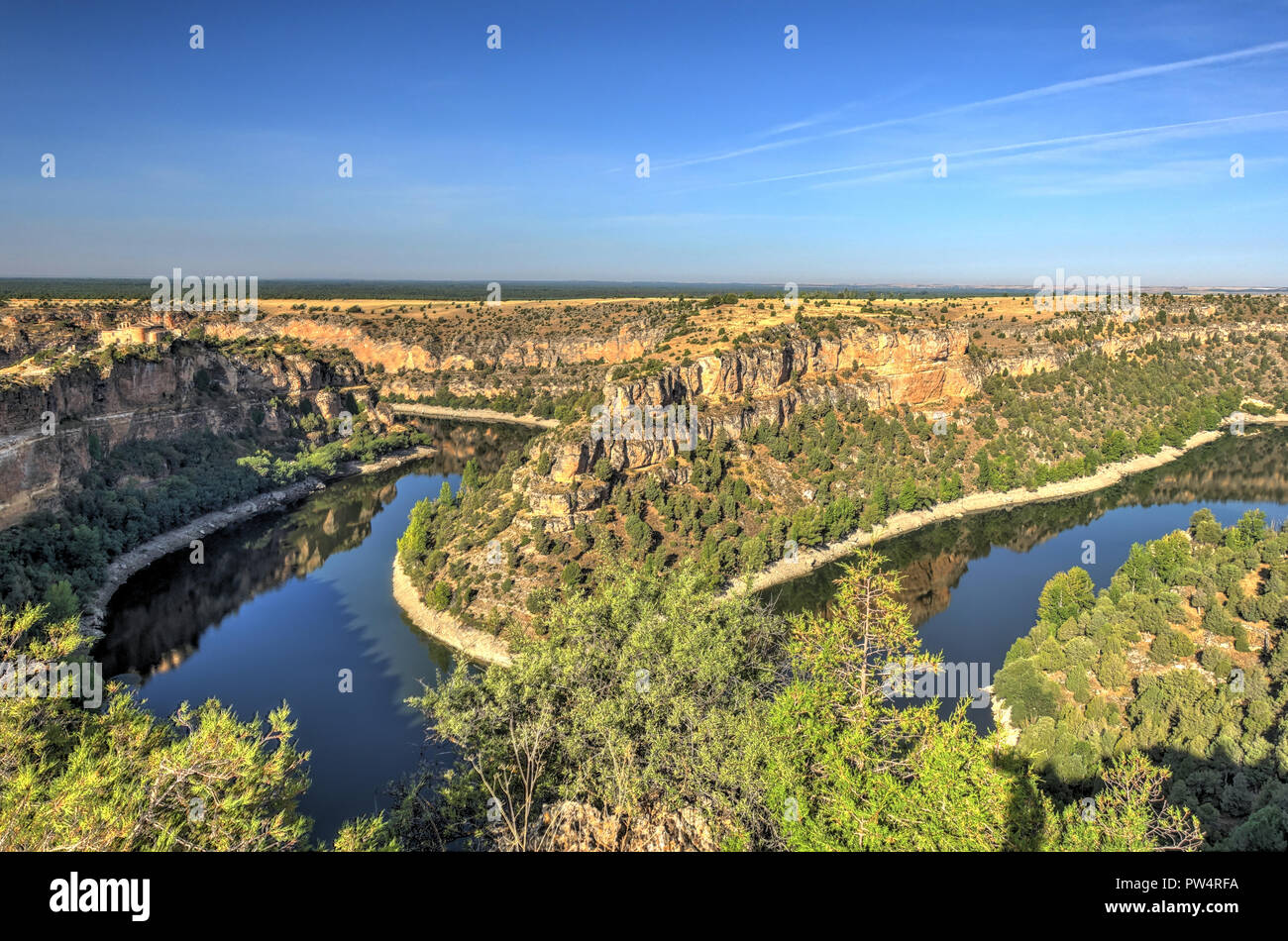 National park of Duraton river, Castilla, Spain Stock Photo - Alamy