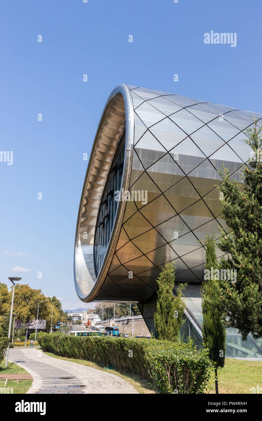 Modern steel exhibition and concert hall studio in Tbilisi, Georgia ...