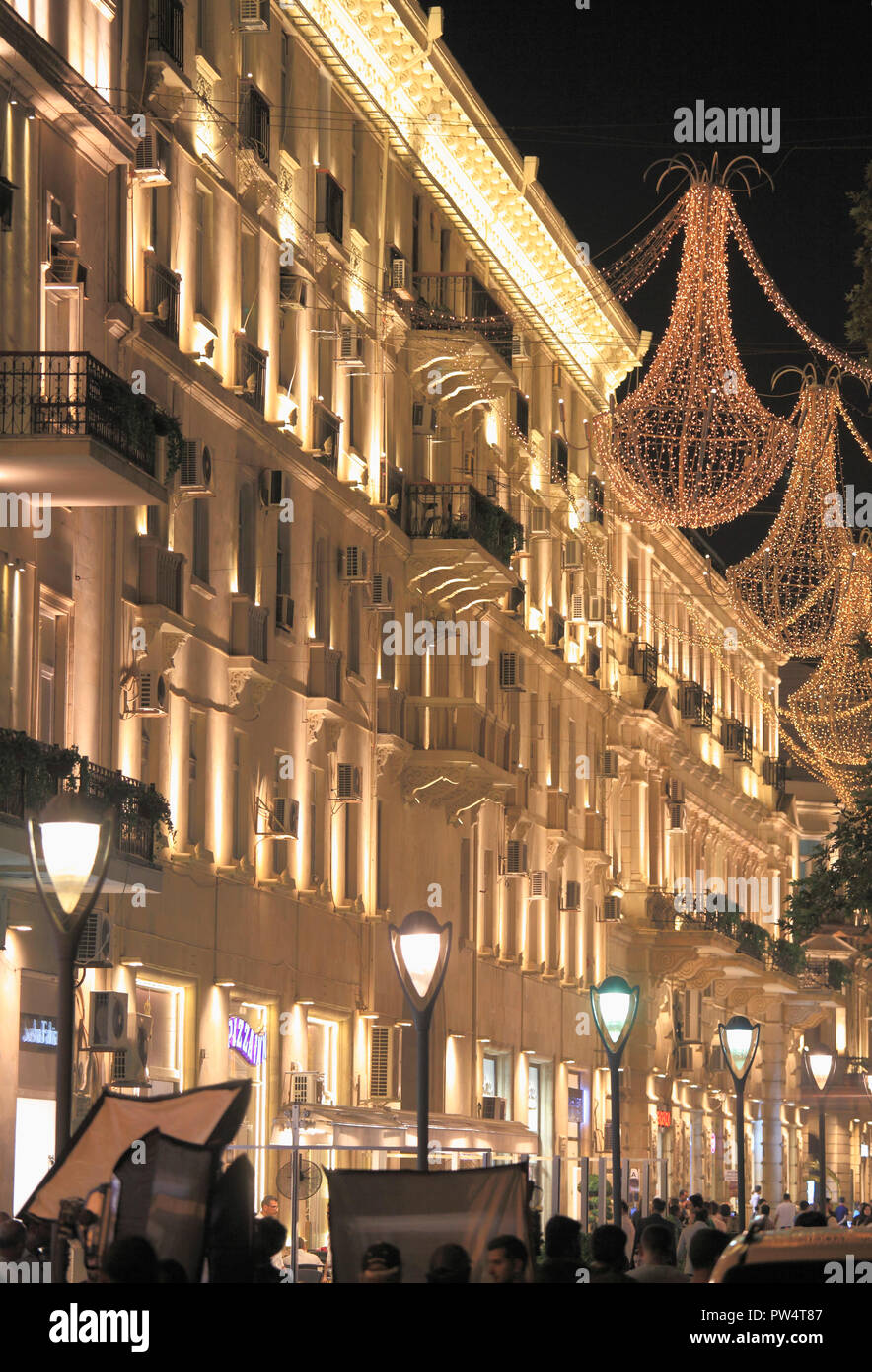 Azerbaijan, Baku, Nizami Street, pedestrian mall Stock Photo - Alamy