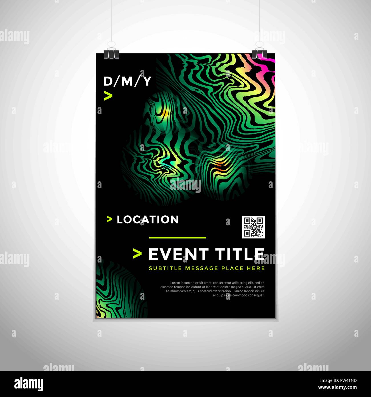 vector vibrant gradient colors abstract shapes dynamic modern poster ...