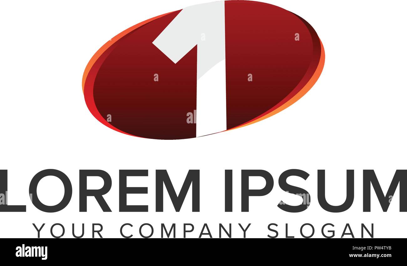 number 1 logo Stock Vector Image & Art - Alamy