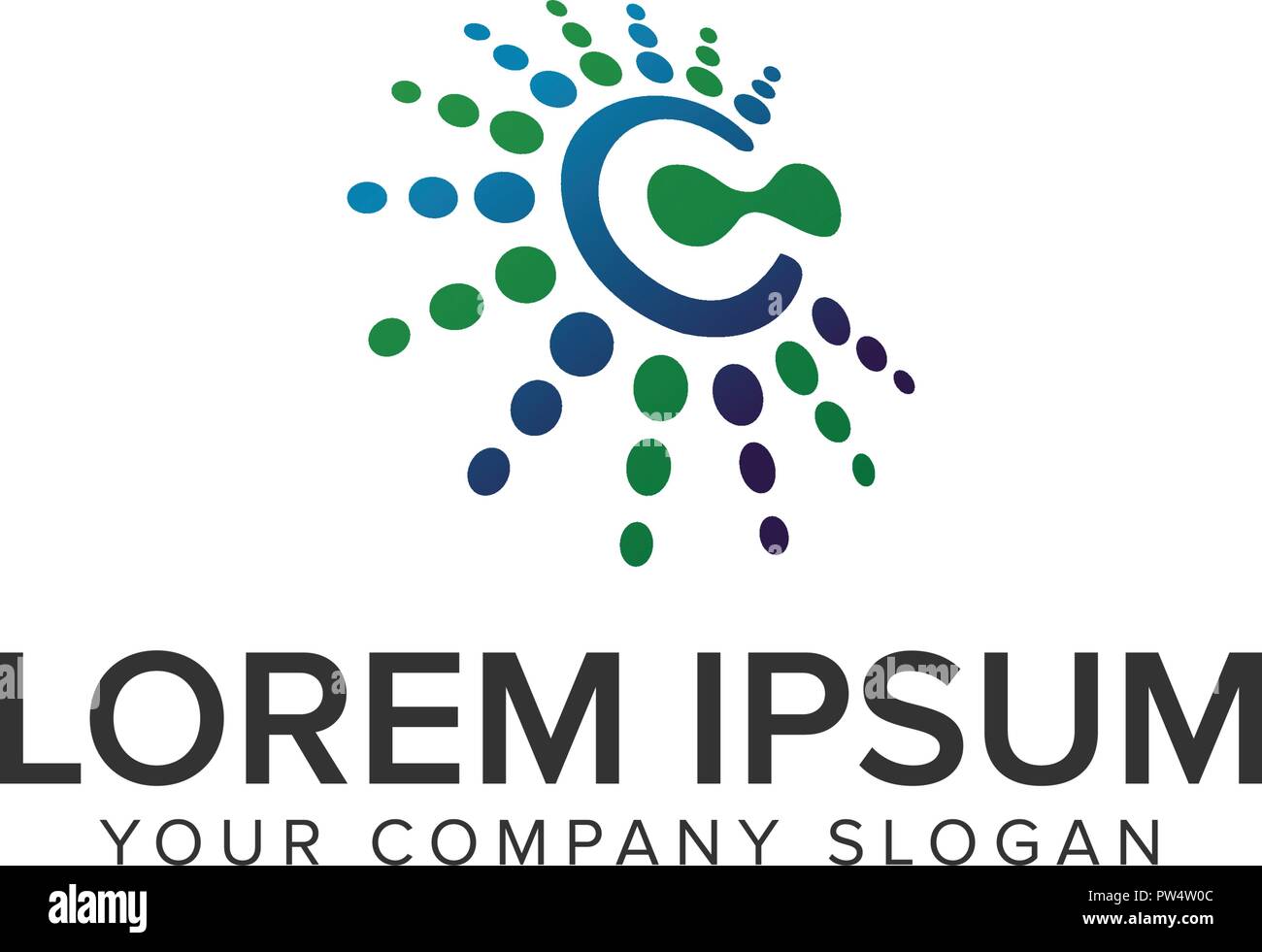 Dot technology company logo hi-res stock photography and images - Alamy