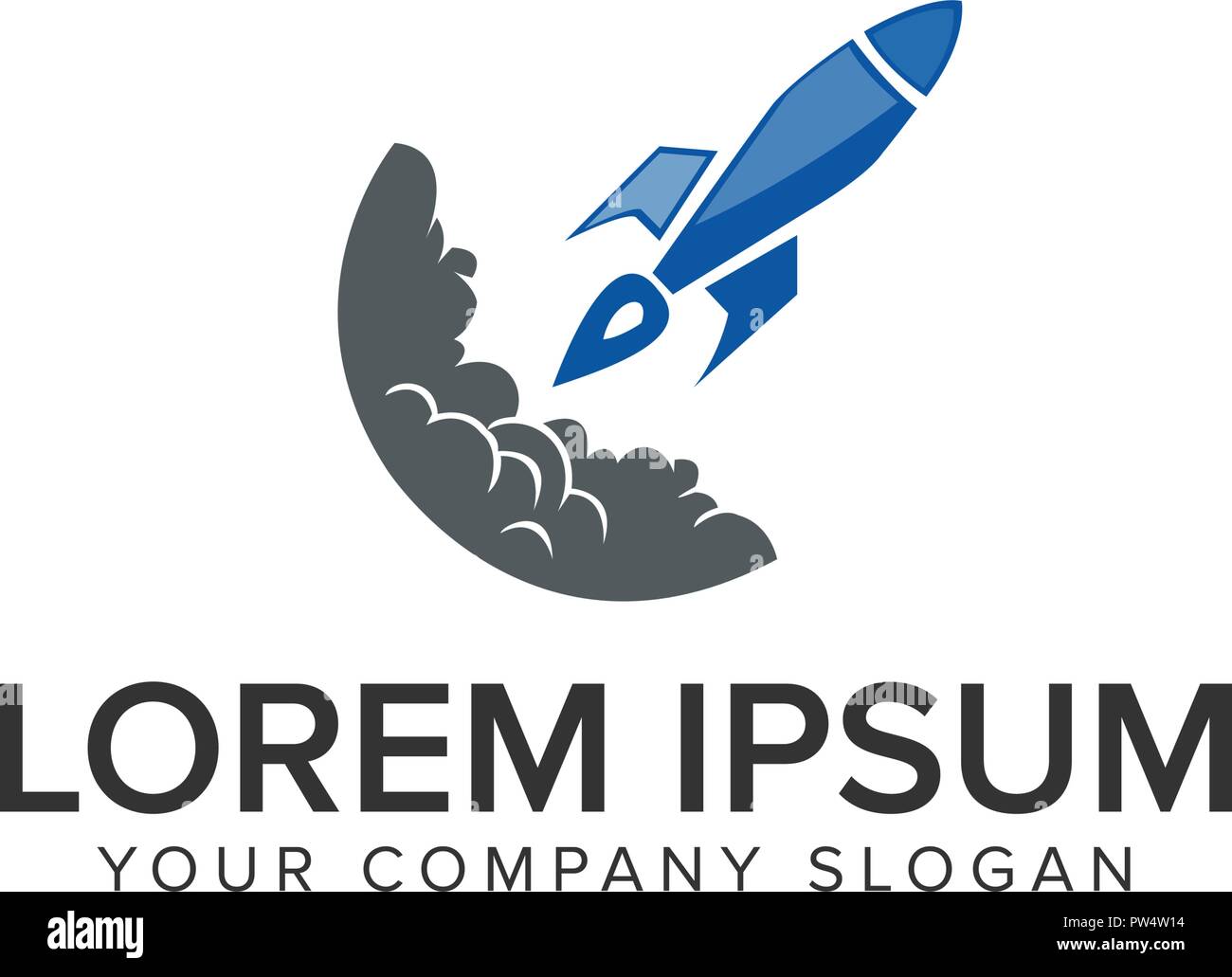 launch rocket logo Stock Vector Image & Art - Alamy