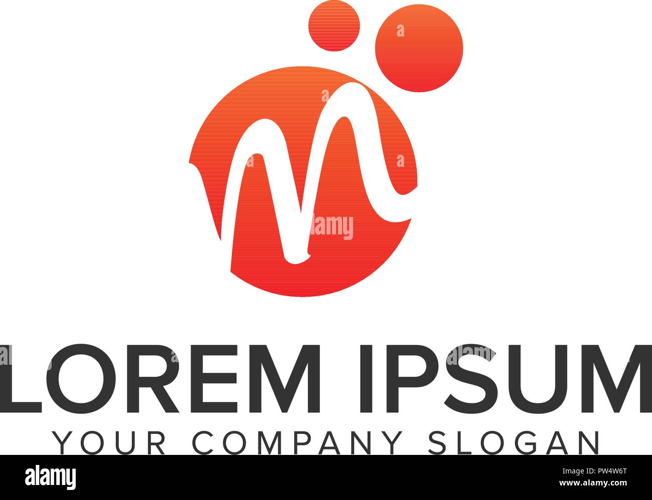 letter M circle logo Stock Vector Image & Art - Alamy