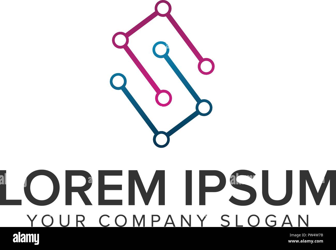 Letter logo abstract electrical Stock Vector Images - Alamy