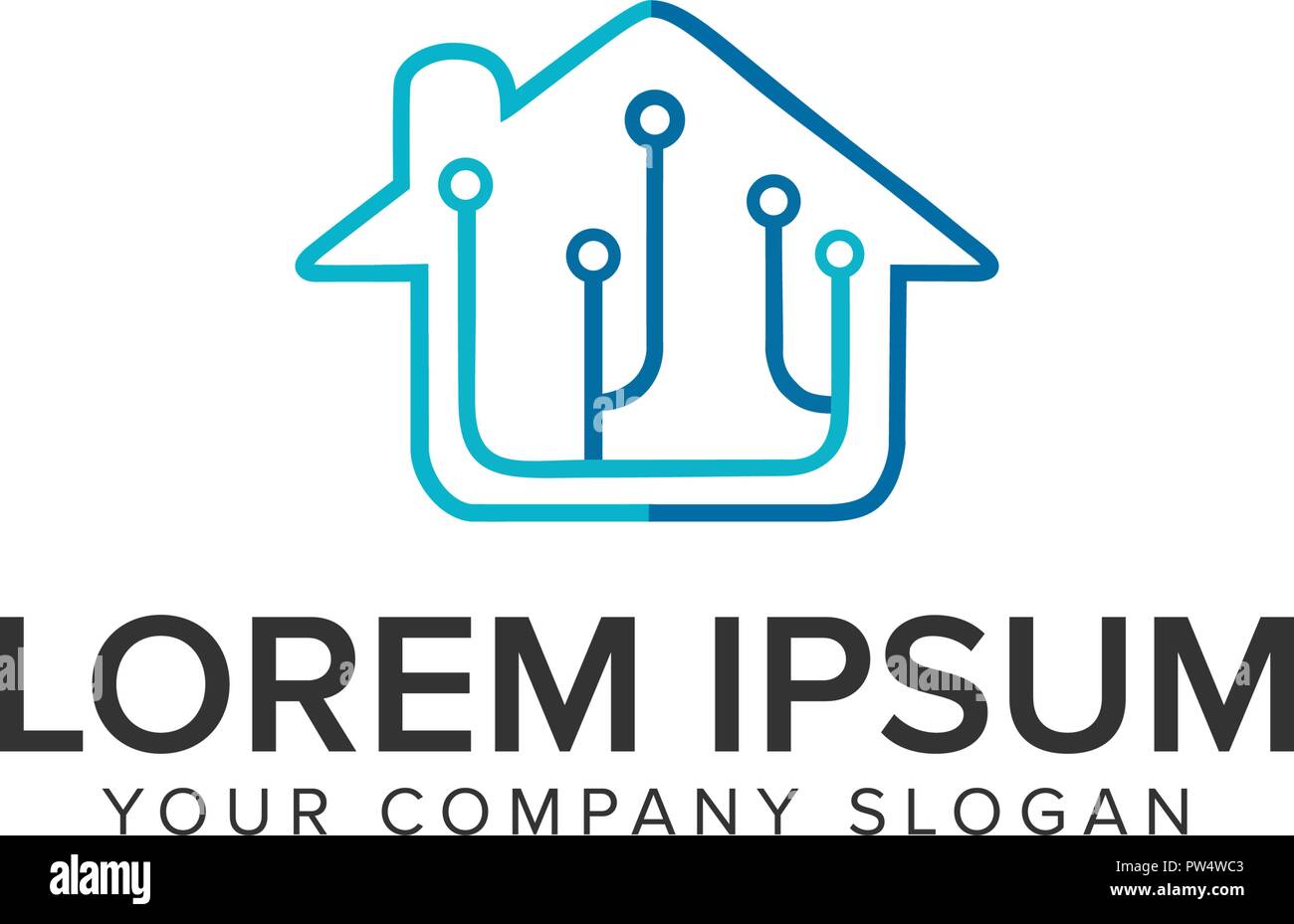 Network house Stock Vector Images - Alamy